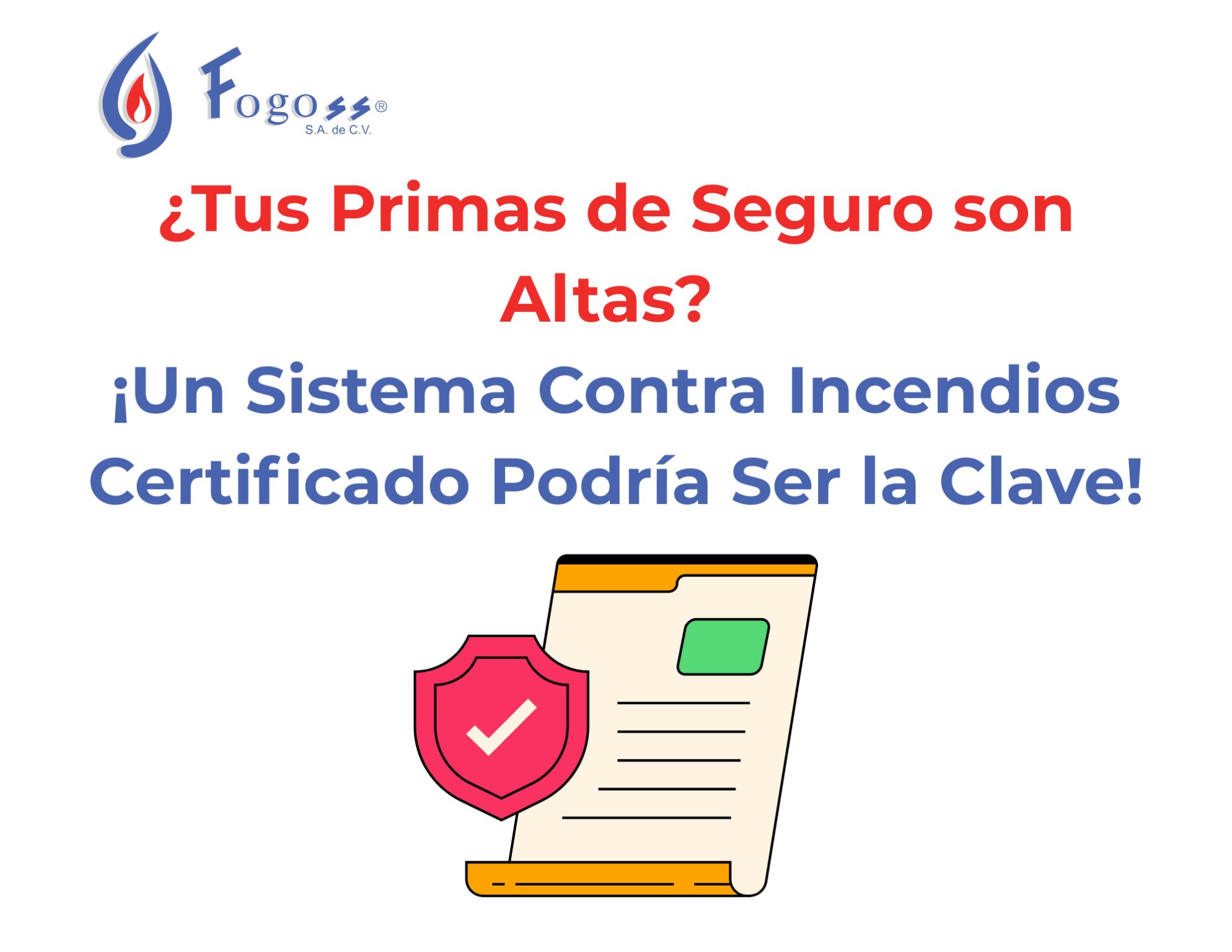 ¿Primas de seguros altas? Un sistema contra incendio es clave